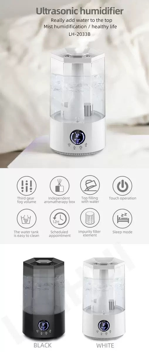 Ultrasonic Humidifier (Model: LH - 2033B)